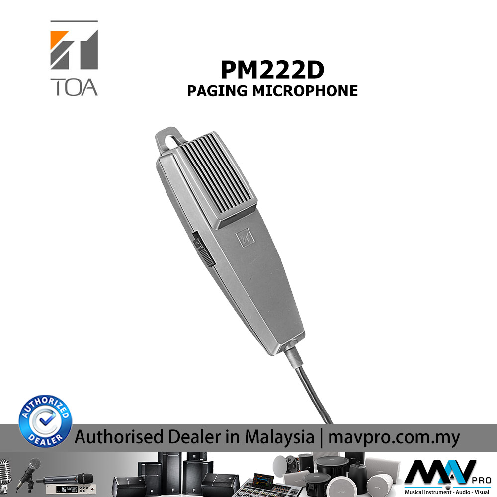 TOA PM222D Unidirectional Paging Microphone | Mavpro Malaysia